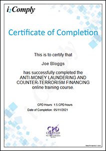 Online Anti-Money Laundering Training Course | i2Comply