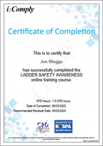Ladder Safety Training Online Course | i2Comply
