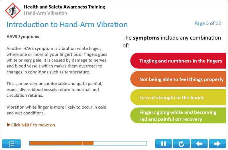 Hand-Arm Vibration (HAV) Training Course | i2Comply