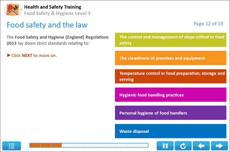 Online Food Hygiene Course Level 3 | i2Comply